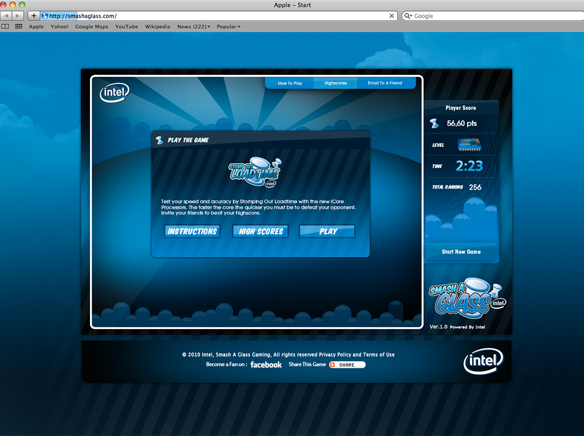 Intel Smash Game – Design Armory